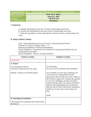 Summative-3 Simple- Machines - V Name of School: Polillo Central ...