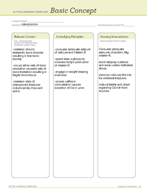 Ckd - Chronic kidney disease active learning template ati - ACTIVE ...
