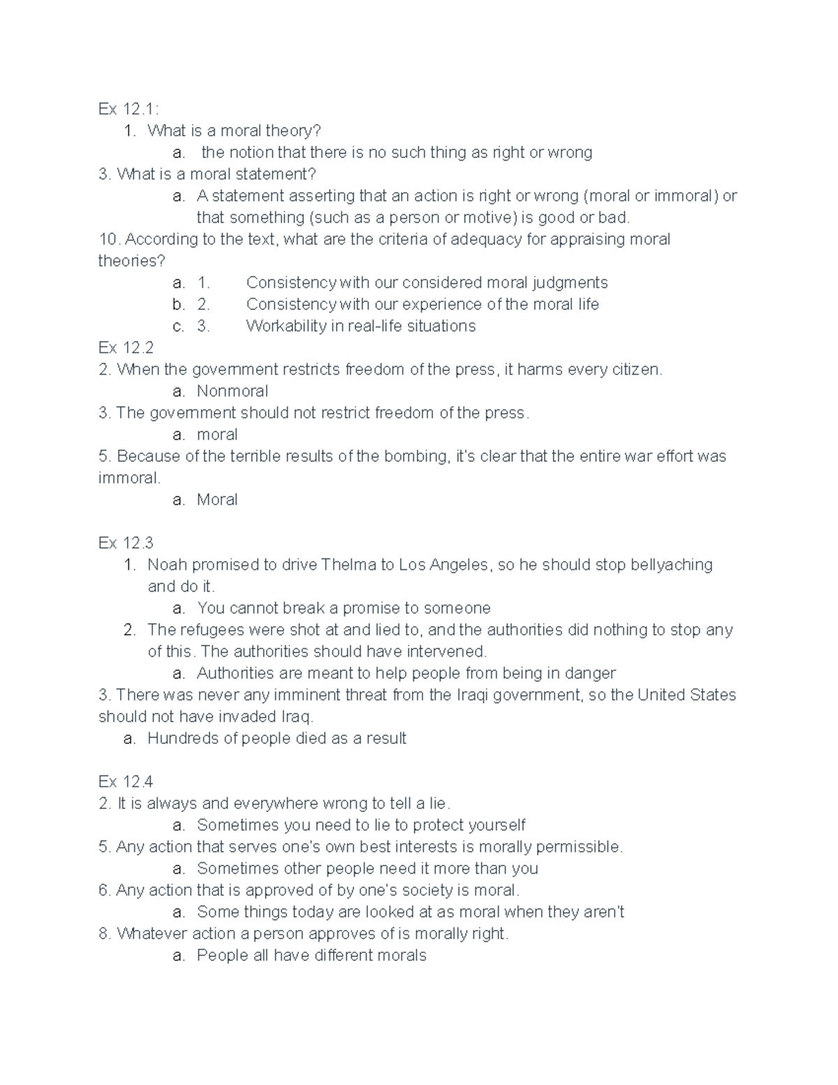 Homework 13 - Assignment 13 for Logic of Everyday Reasoning. - Ex 12: 1 ...