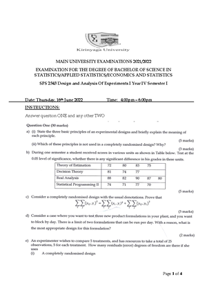 RCBD revised notes - RANDOMIZED COMPLETE BLOCK DESIGN (RCBD ...