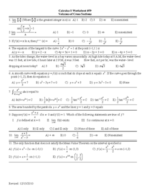 1. - These notes are from calculus early transcendentals textbook - Ch ...