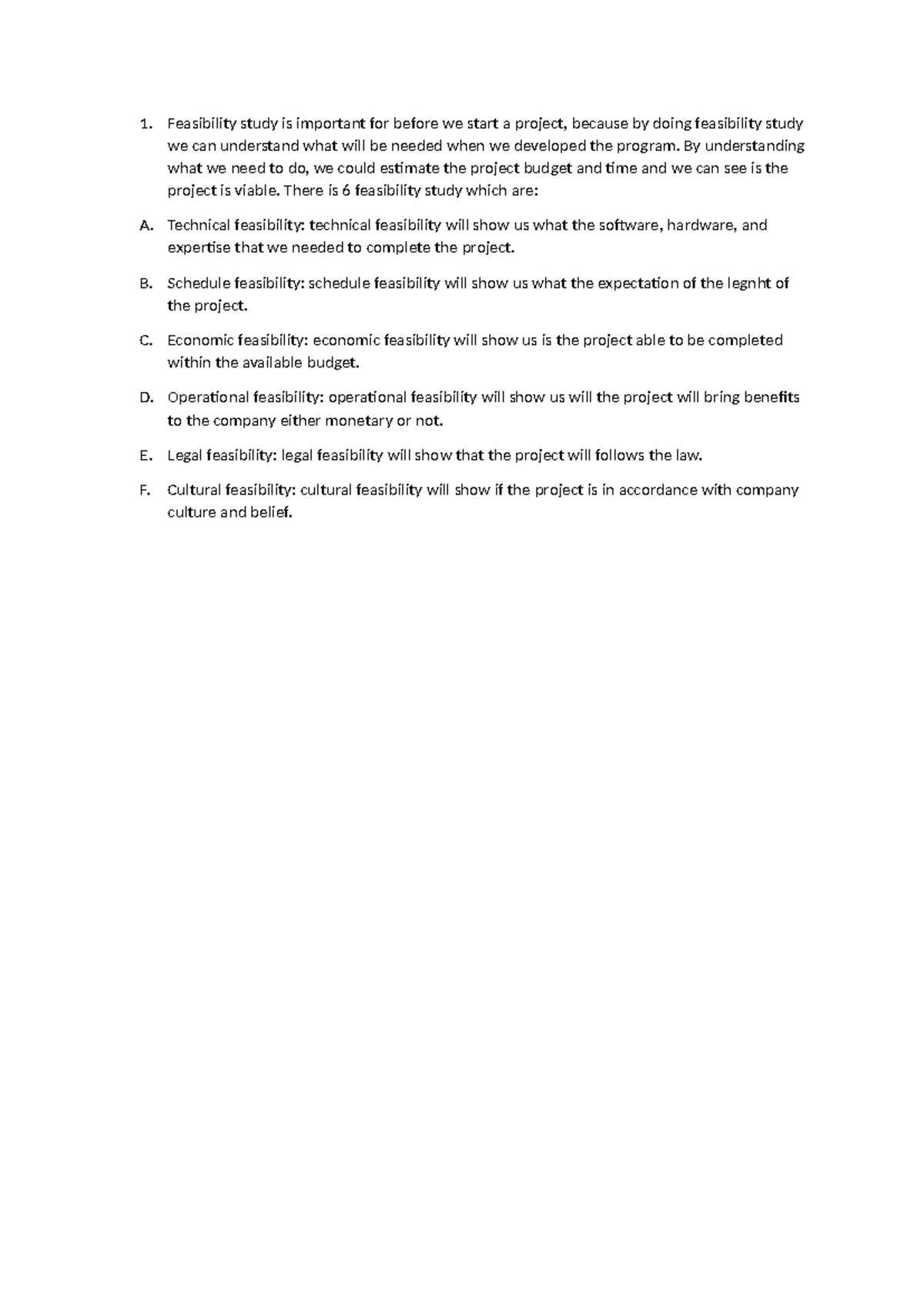 Feasibilty study SDM simplified - Feasibility study is important for ...