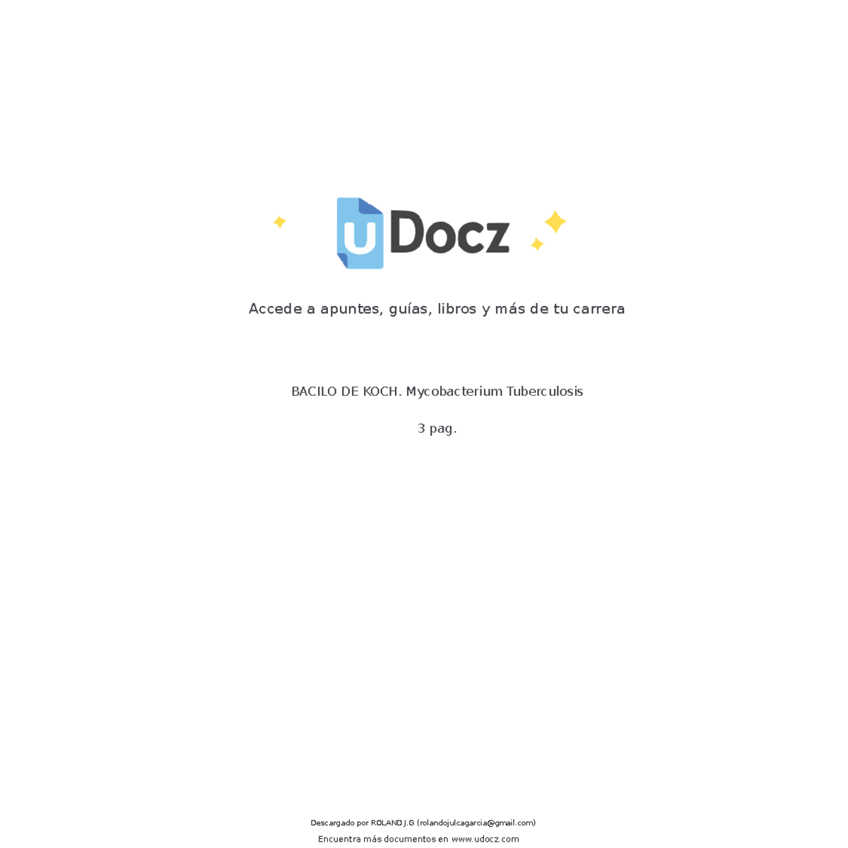 Bacilo de koch mycob 89487 downloadable 736301 - Accede a apuntes ...