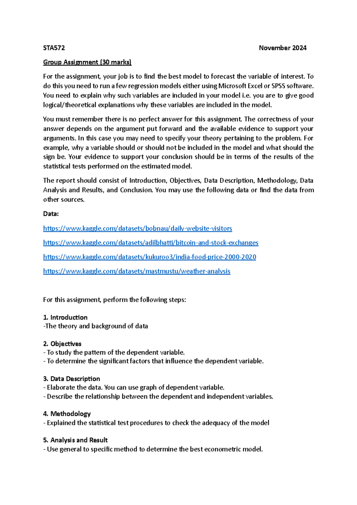 Group Assignment STA572 Oct 2024-Feb 2025 - STA572 November 2024 Group ...