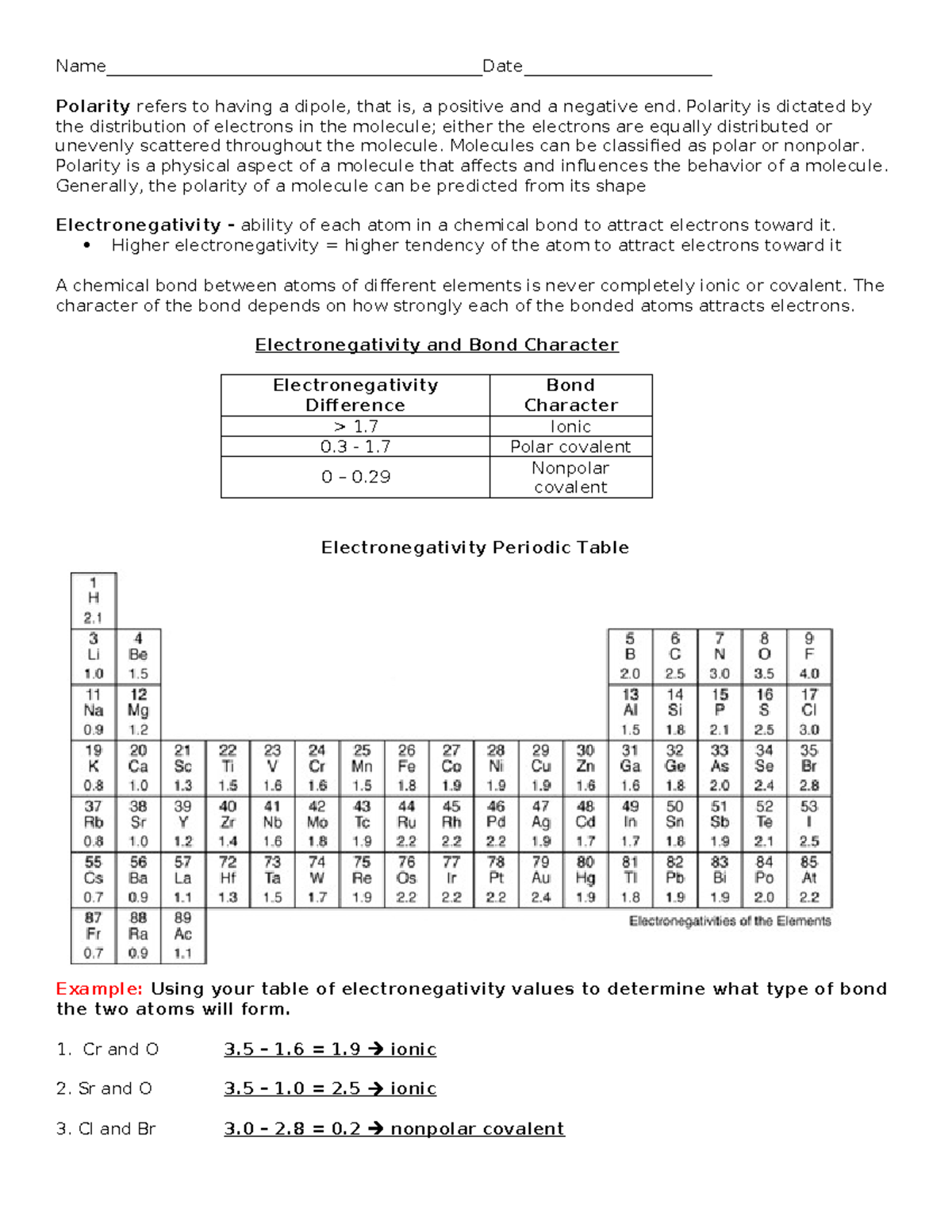 Polarity-and-Electronegativity - - Studocu