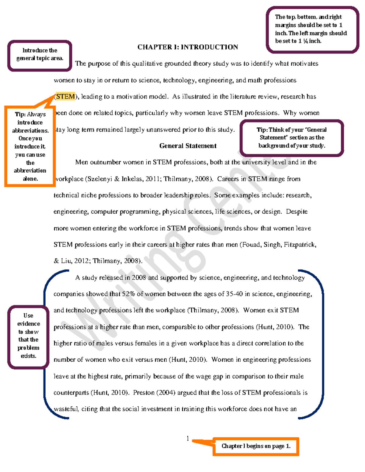 Dissertation-Chapter-1-Annotated-Sample - 1 CHAPTER I: INTRODUCTION The ...