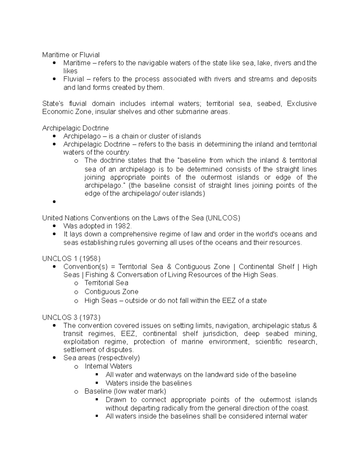Maritime or Fluvial Domain - Maritime or Fluvial Maritime – refers to ...