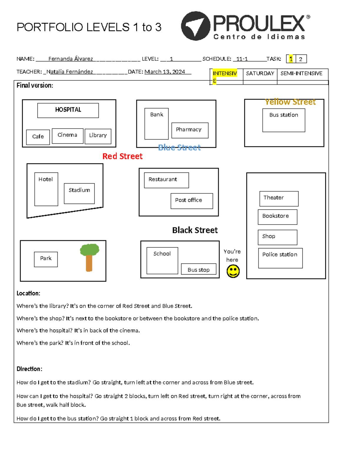Final version 1 to 3 - PORTFOLIO LEVELS 1 to 3 NAME: Fernanda Álvarez ...