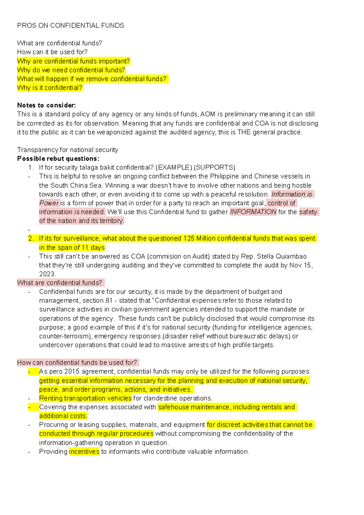 PROS ON Confidential Funds - PROS ON CONFIDENTIAL FUNDS What are ...