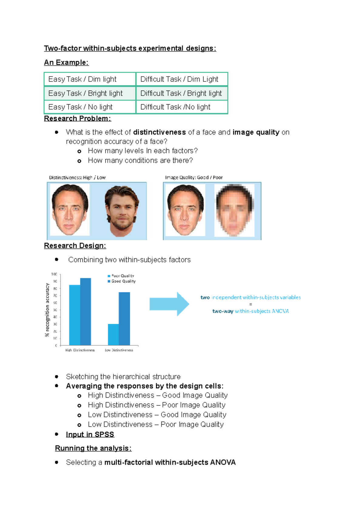 L6 Two-Factor within-subjects designs - Two-factor within-subjects ...