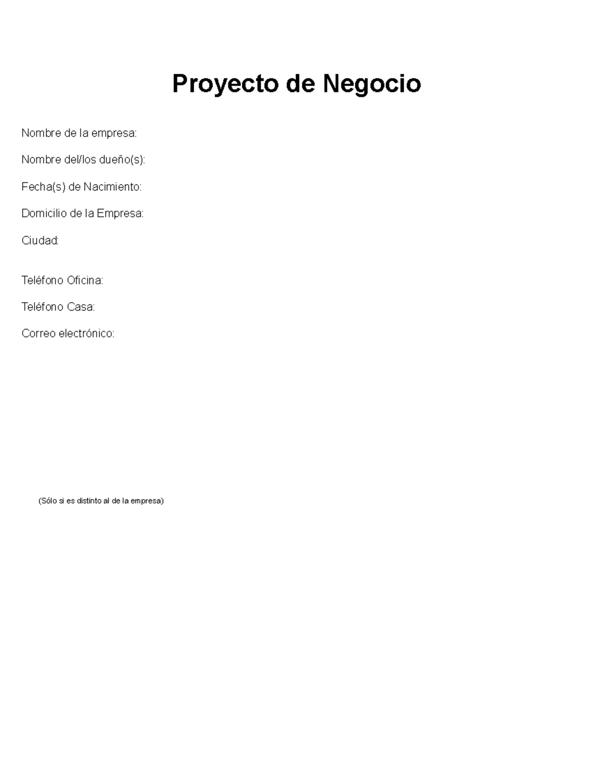 PLAN DE Negocios 1-6 guía que te conduce en un proyecto de negocios ...