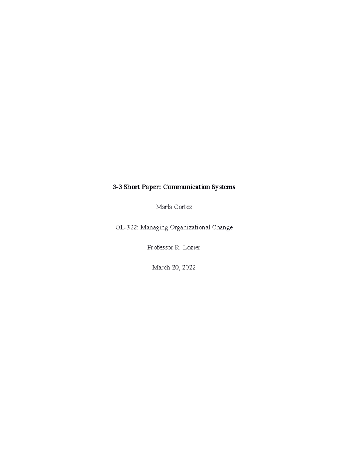 3-3 Short Paper - Communication Systems - 3-3 Short Paper ...