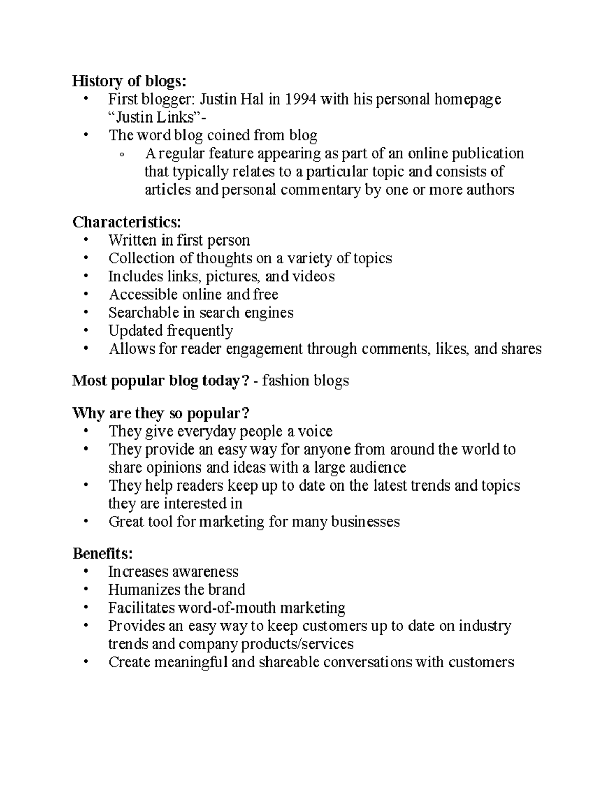 Content Creation: Bogs, vlogs, and podcasting - History of blogs ...