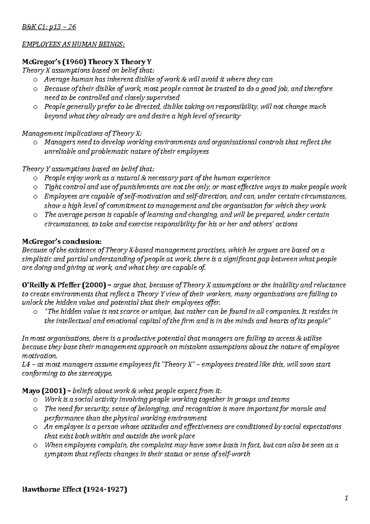 B and K C1 and C2 notes - Textbook reading - B&amp;K C1: p13 – 26 ...