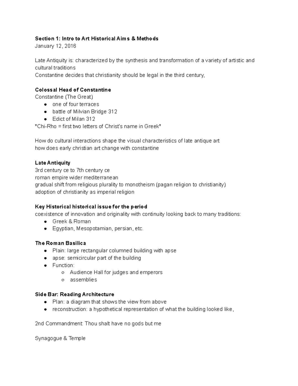 Arthis Notes - Art History 6B Survey II: Renaissance Art - Section 1 ...