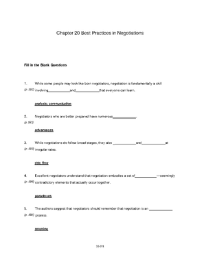 Chapter 17 Managing Negotiation Impasses - Chapter 17 Managing ...