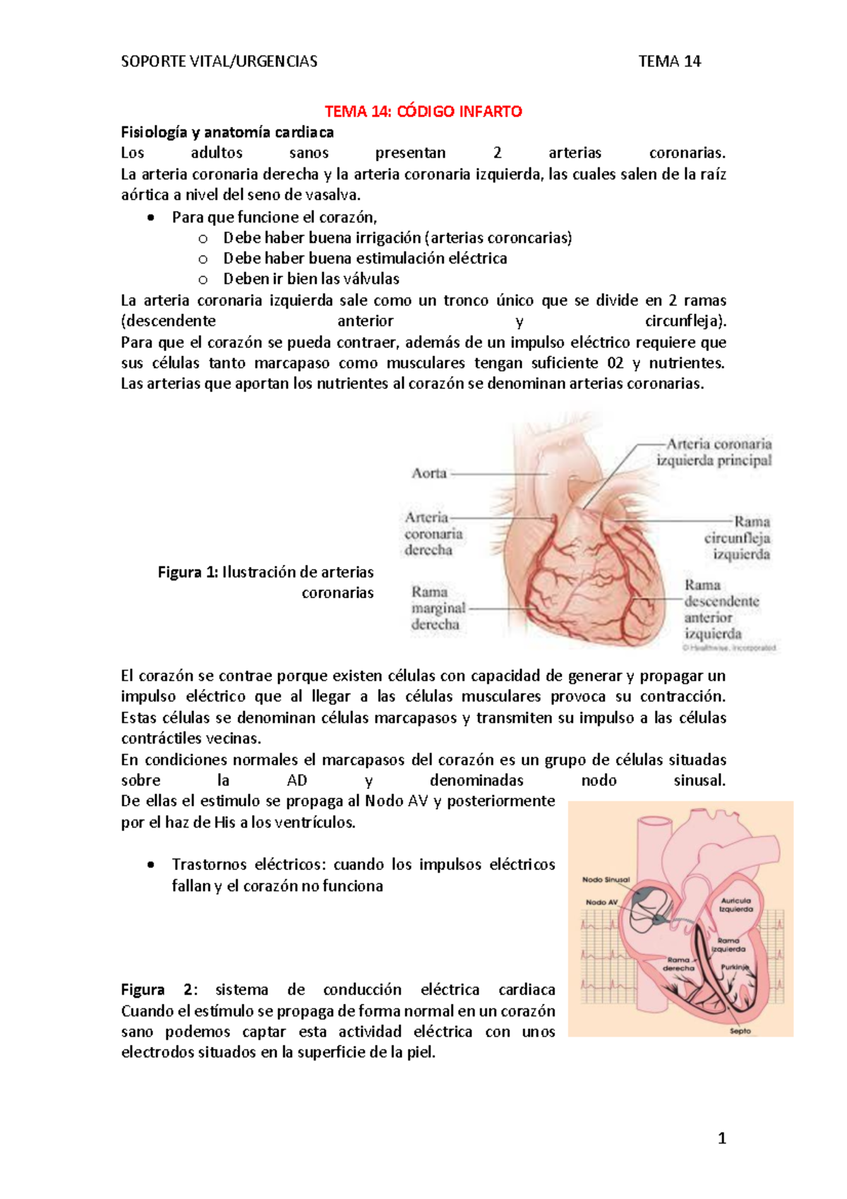 TEMA 14 - Código infarto: que hacer cuando nos viene un infarto - TEMA ...