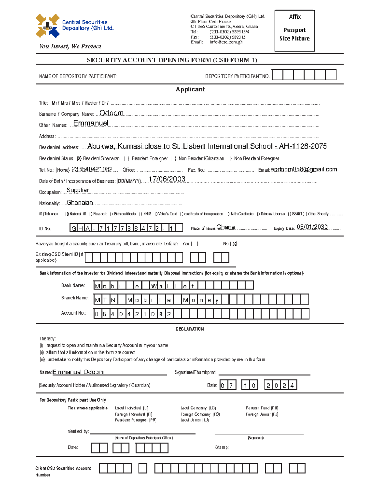 Emmanuel Odoom-1 - Information Tecehnology - Central Securities ...