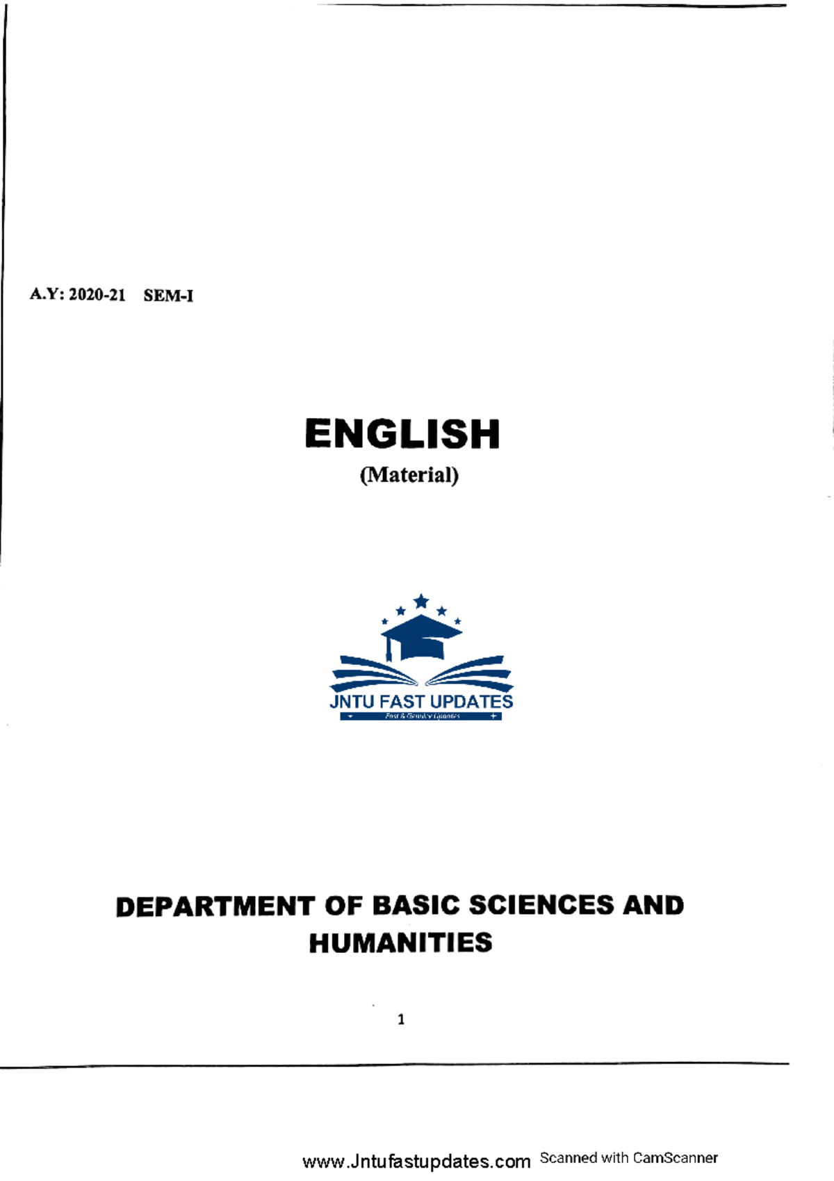 R20 English - All Units (Ref-2) - COMPUTER SCIENCE ENGINEERING - JNTU Kakinada - Studocu