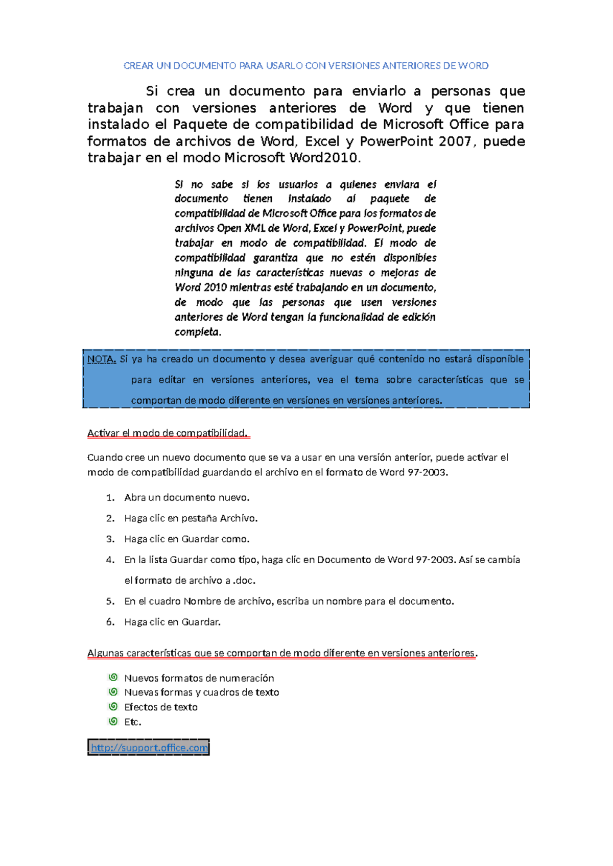 TP1 Word - Trabajo practico de word - CREAR UN DOCUMENTO PARA USARLO ...