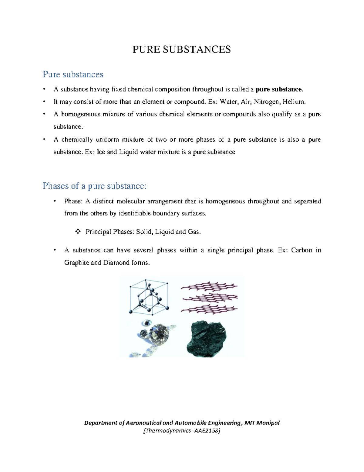 5. PURE Substances - These are the teacher's notes and have detailed ...