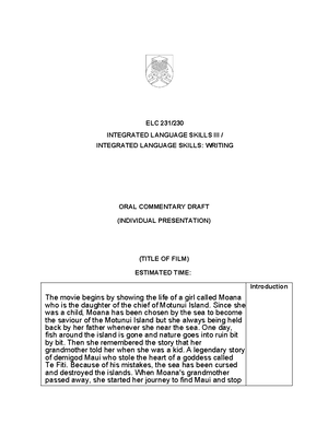 Student'S COPY Rubrics Marks MINI Project ECG263 - SCHOOL OF CIVIL ...
