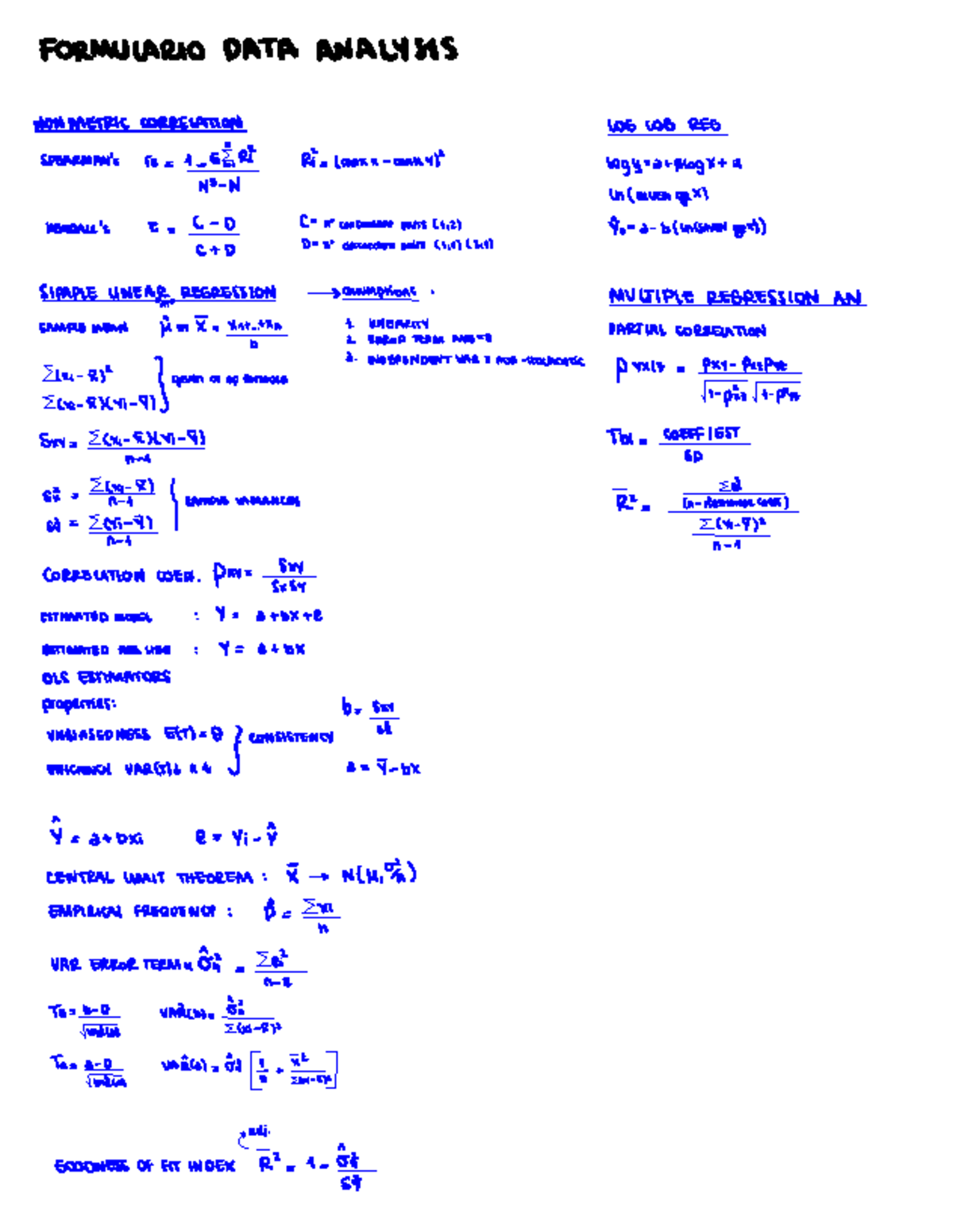Formulario DATA Analysis 2 - FORMULARIO DATA ANALYSIS NON METRIC ...