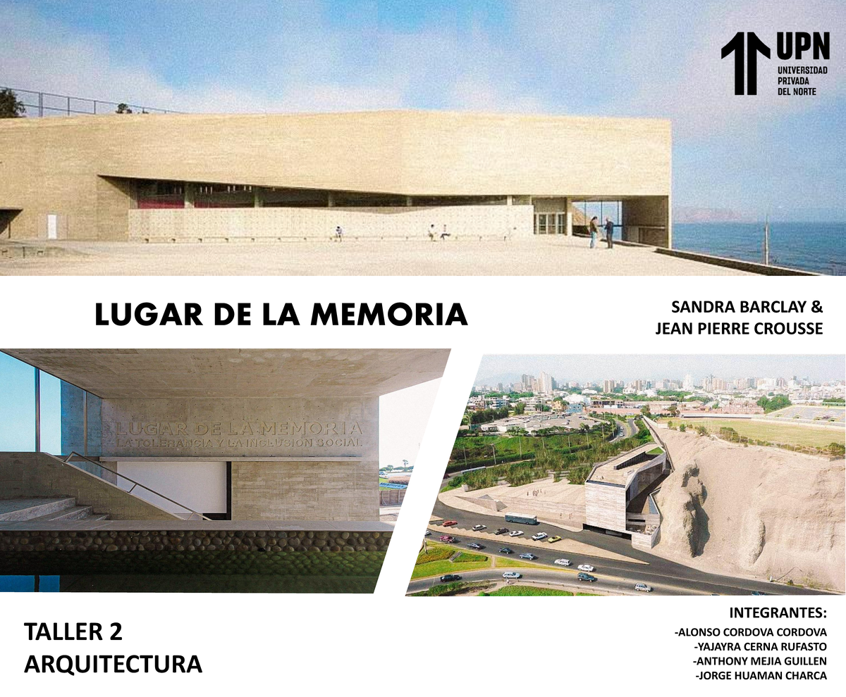 LUM - Copia - LUM - LUGAR DE LA MEMORIA JEAN PIERRE CROUSSESANDRA ...