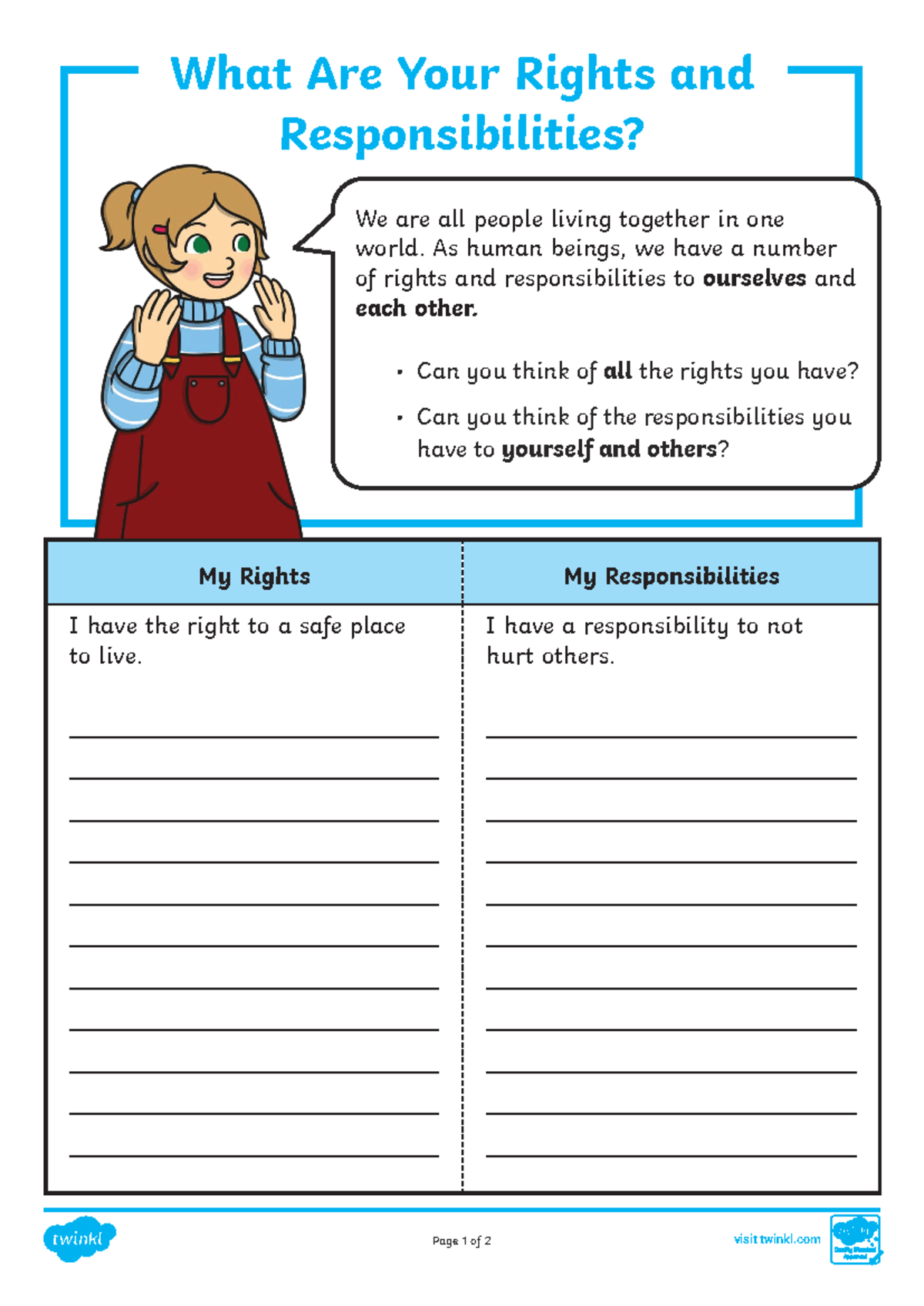 2. rights-and-responsabilties-worksheet ver 1 - My Rights My ...