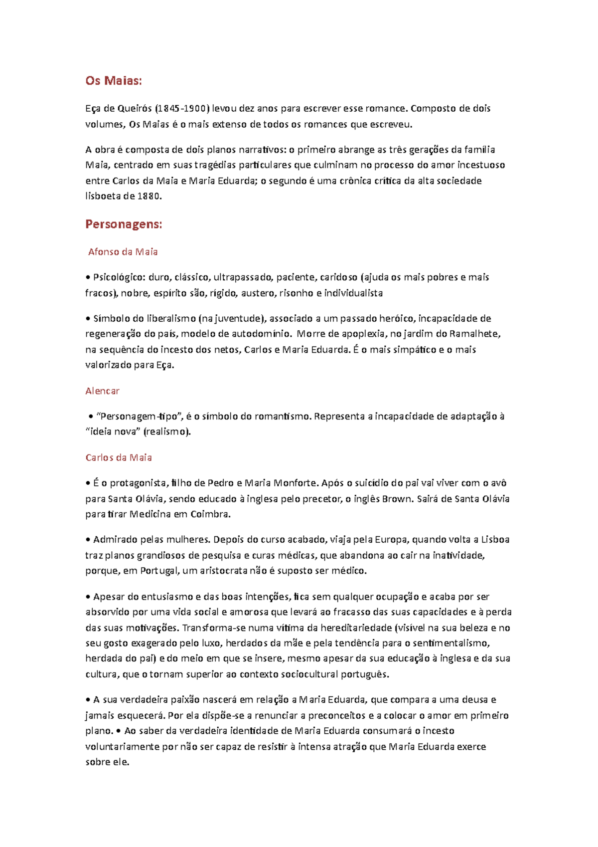 Os Maias resumo e análise - Os Maias: Eça de Queirós (1845-1900) levou ...