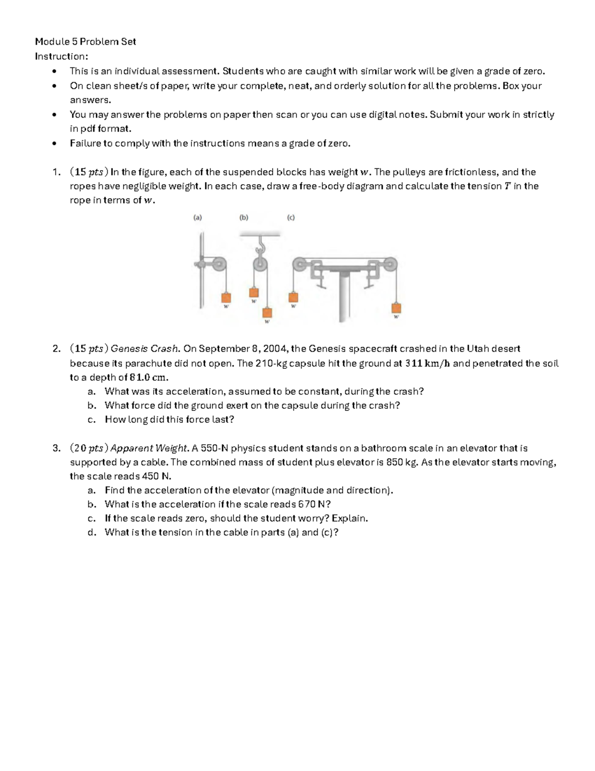 Module 5 Problem Set(3) - Module 5 Problem Set Instruction: This is an individual assessment ...