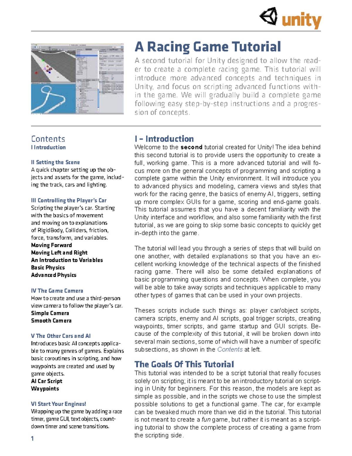$racing tutorial 207 103 - I – Introduction Welcome to the second ...