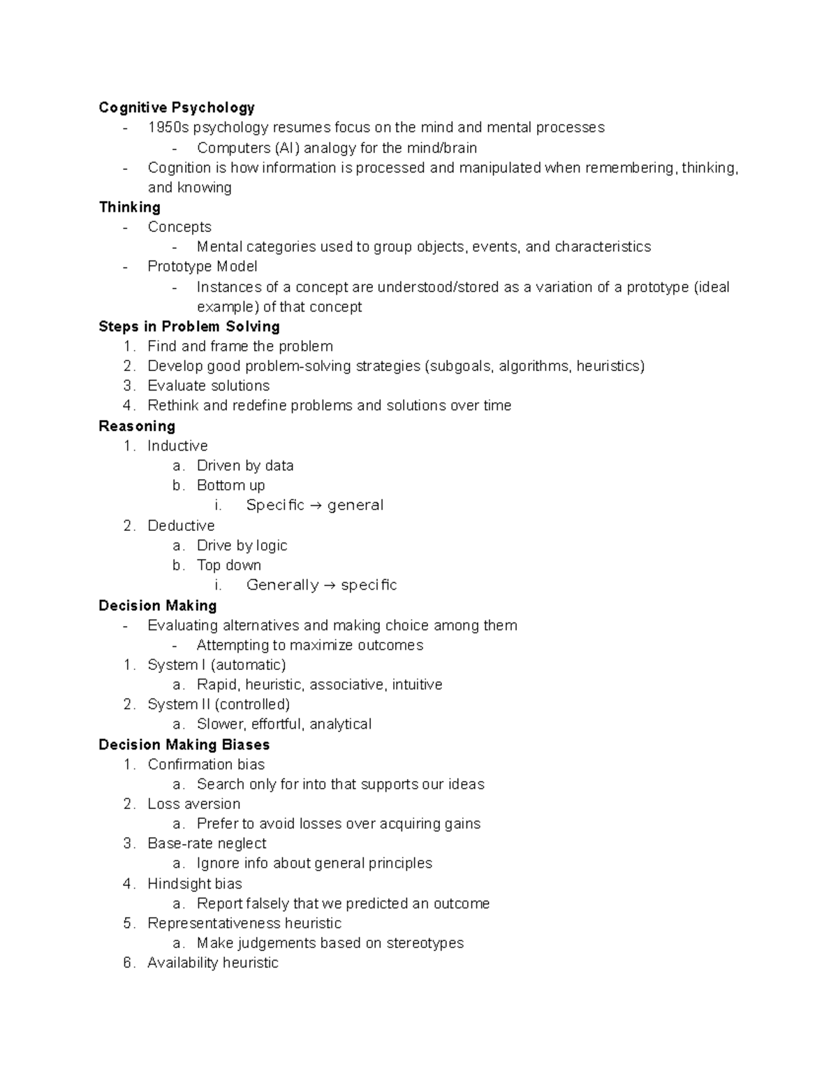 Chapter 7 Thinking, Intelligence, Language - Cognitive Psychology ...