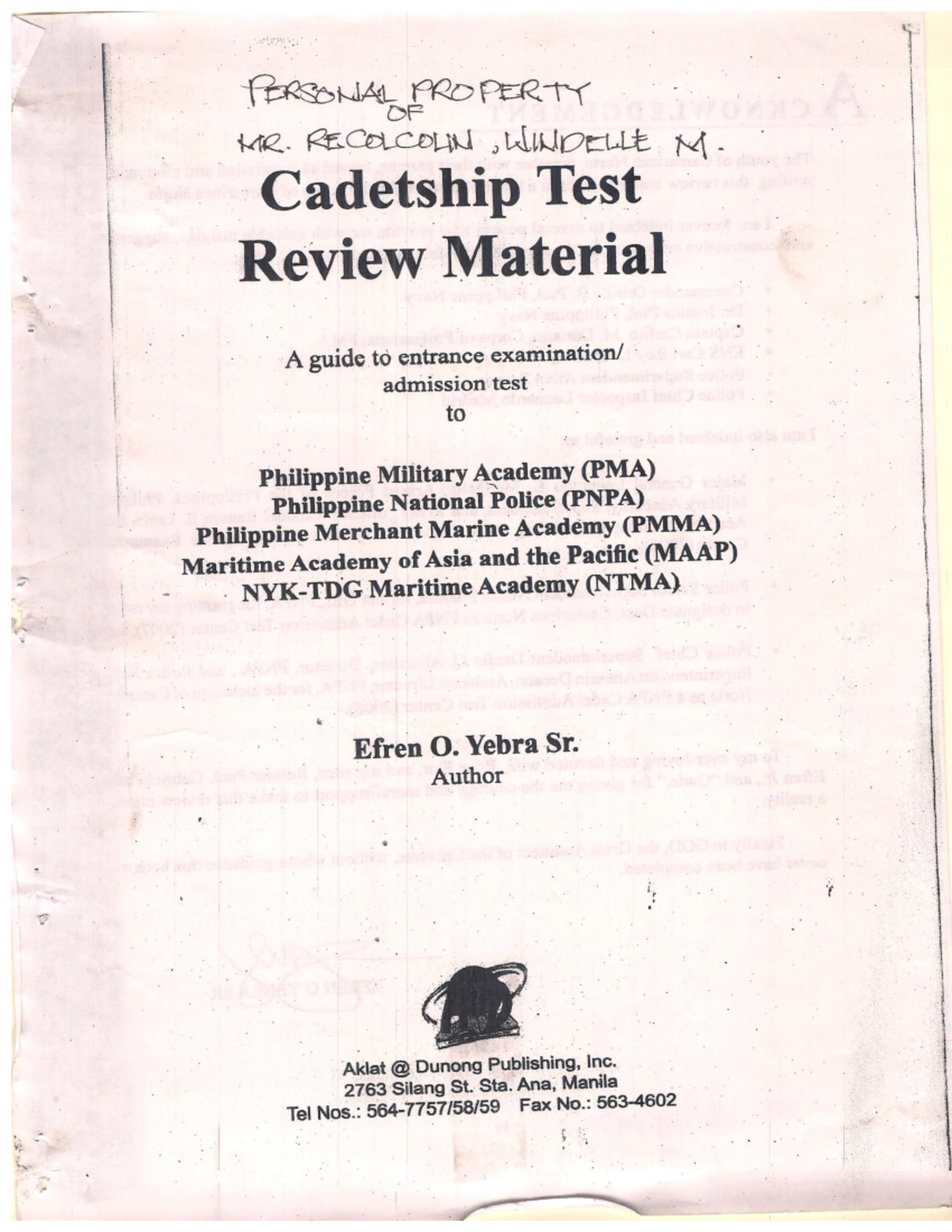 Pmaee Reviewer 1 2 5 - PMA / PNPA/ PMMA REVIEW NOTES - BS Psychology ...