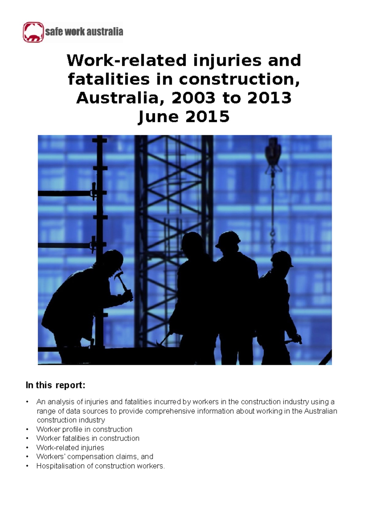 Fatalities-in-construction - Work-related injuries and fatalities in ...