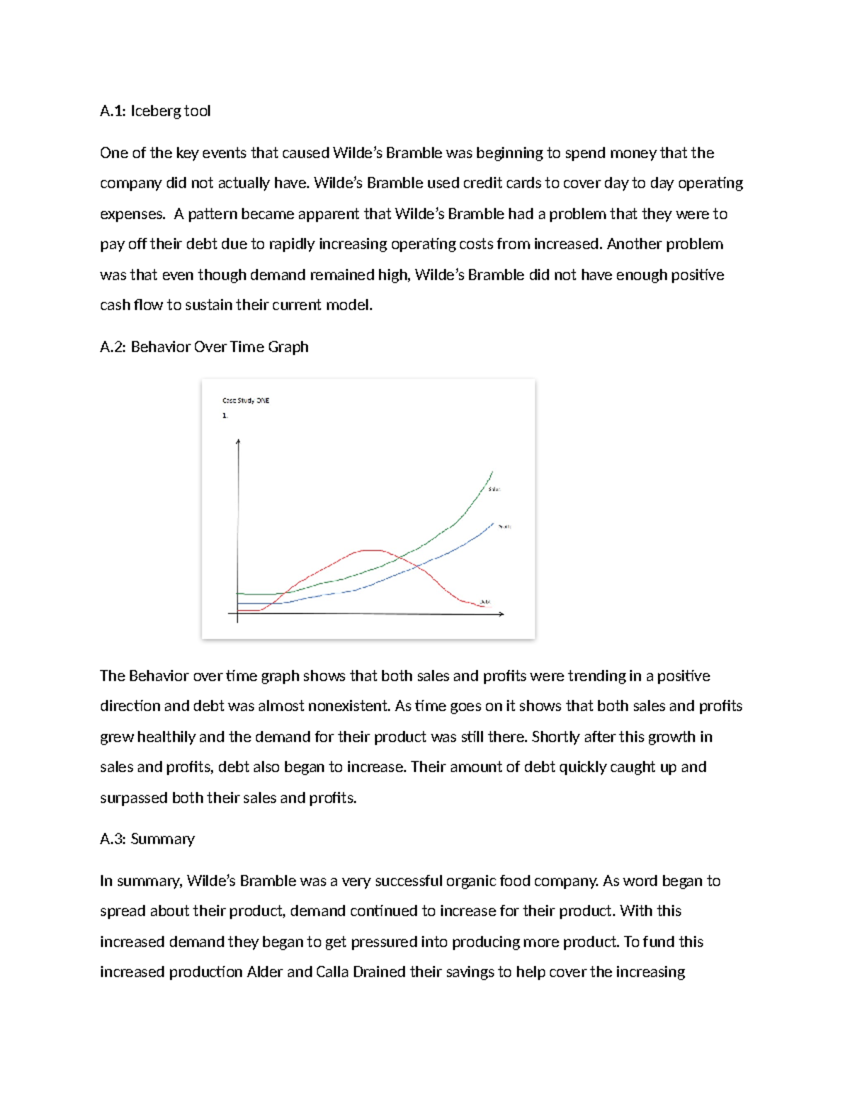 WMM1 Task 1 - A: Iceberg tool One of the key events that caused Wilde’s Bramble was beginning to ...