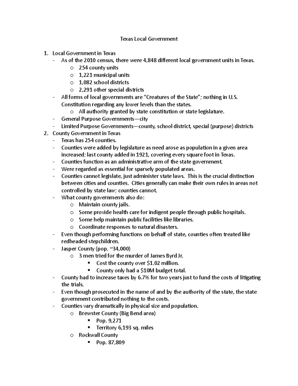 Texas Local Government - Texas Local Government Local Government in ...