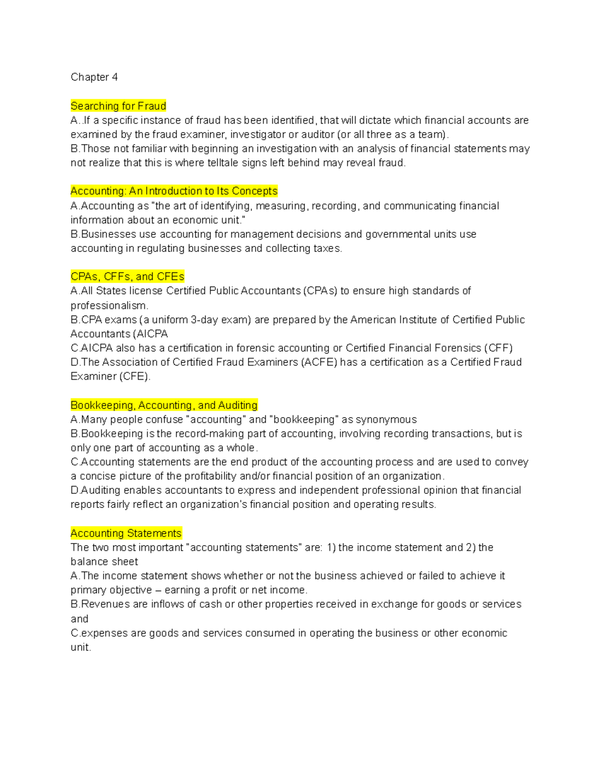 CSS 422 Chapter 4 part 1 - POWERPOINT - Chapter 4 Searching for Fraud A ...