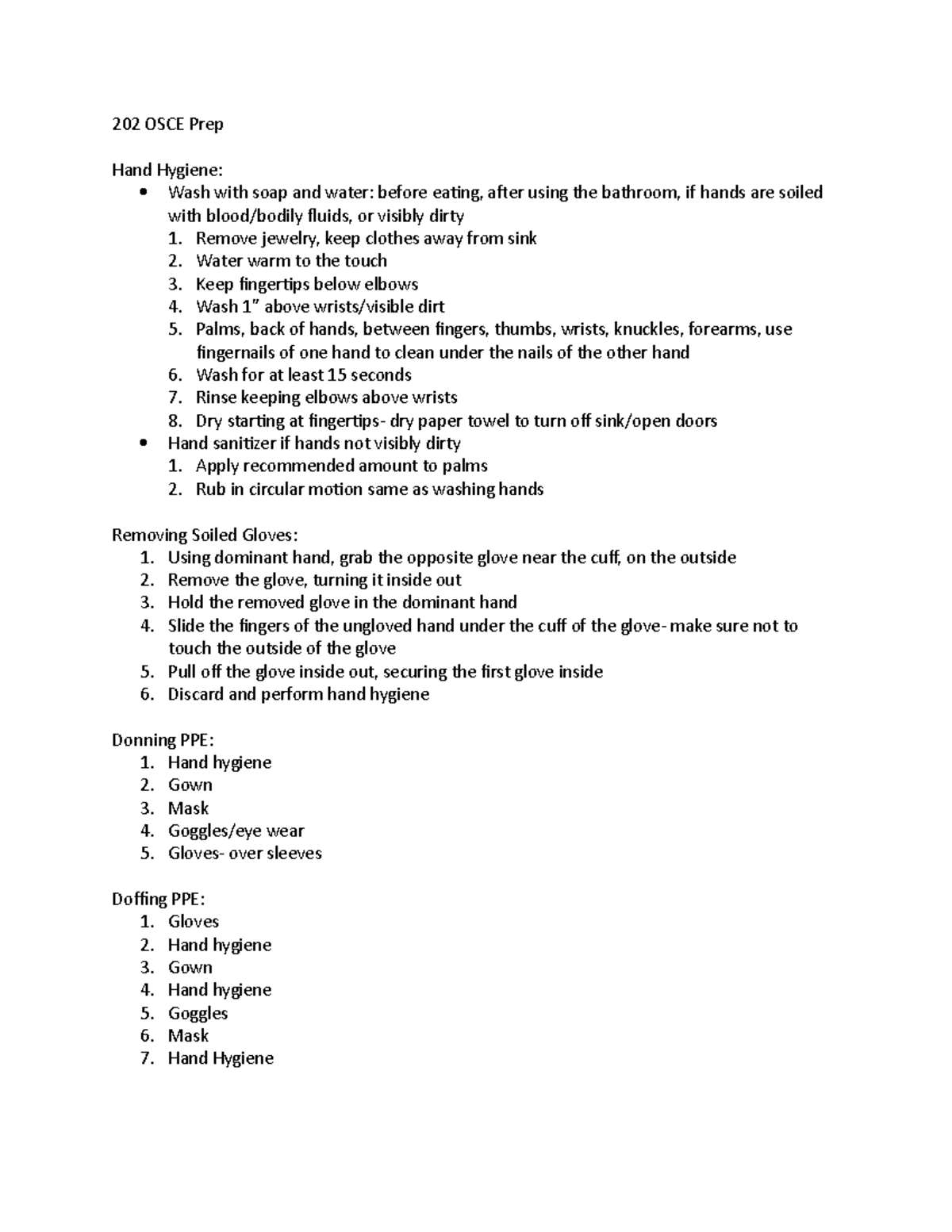 202 OSCE Week 3 - Study notes for OSCE - 202 OSCE Prep Hand Hygiene ...