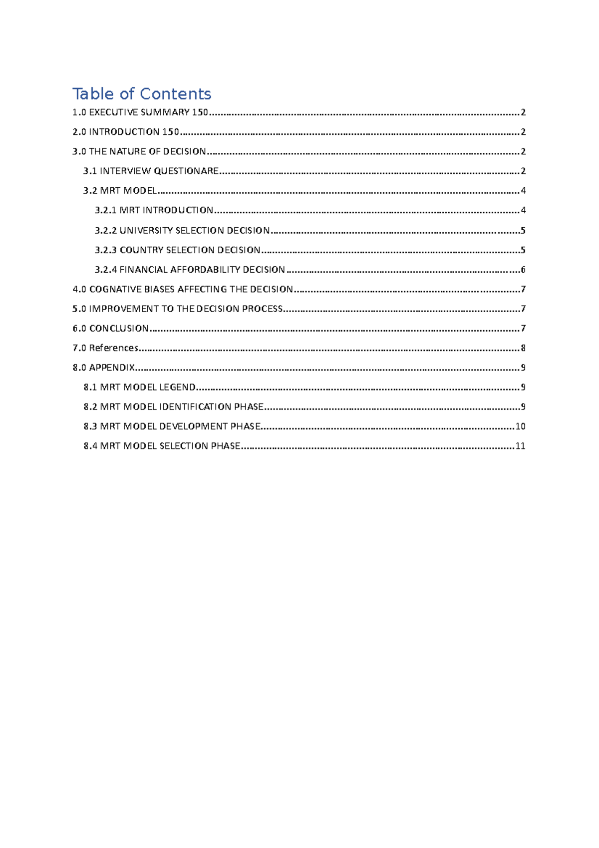 FIT5094 Assigment 1 - Table of Contents 1 EXECUTIVE SUMMARY - Studocu