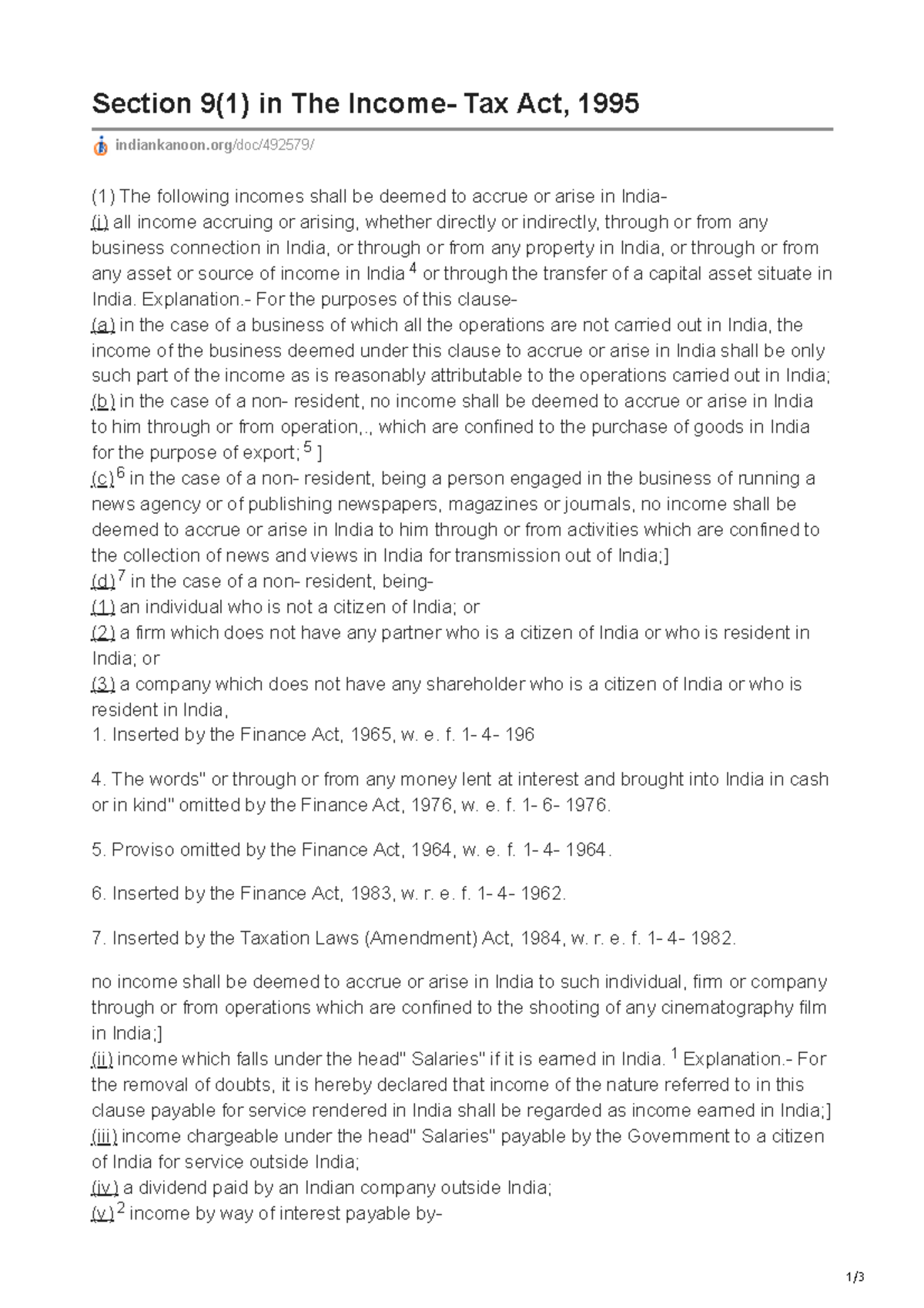 Indiankanoon.org-Section 91 in The Income- Tax Act 1995 - 1/ Section 9 ...