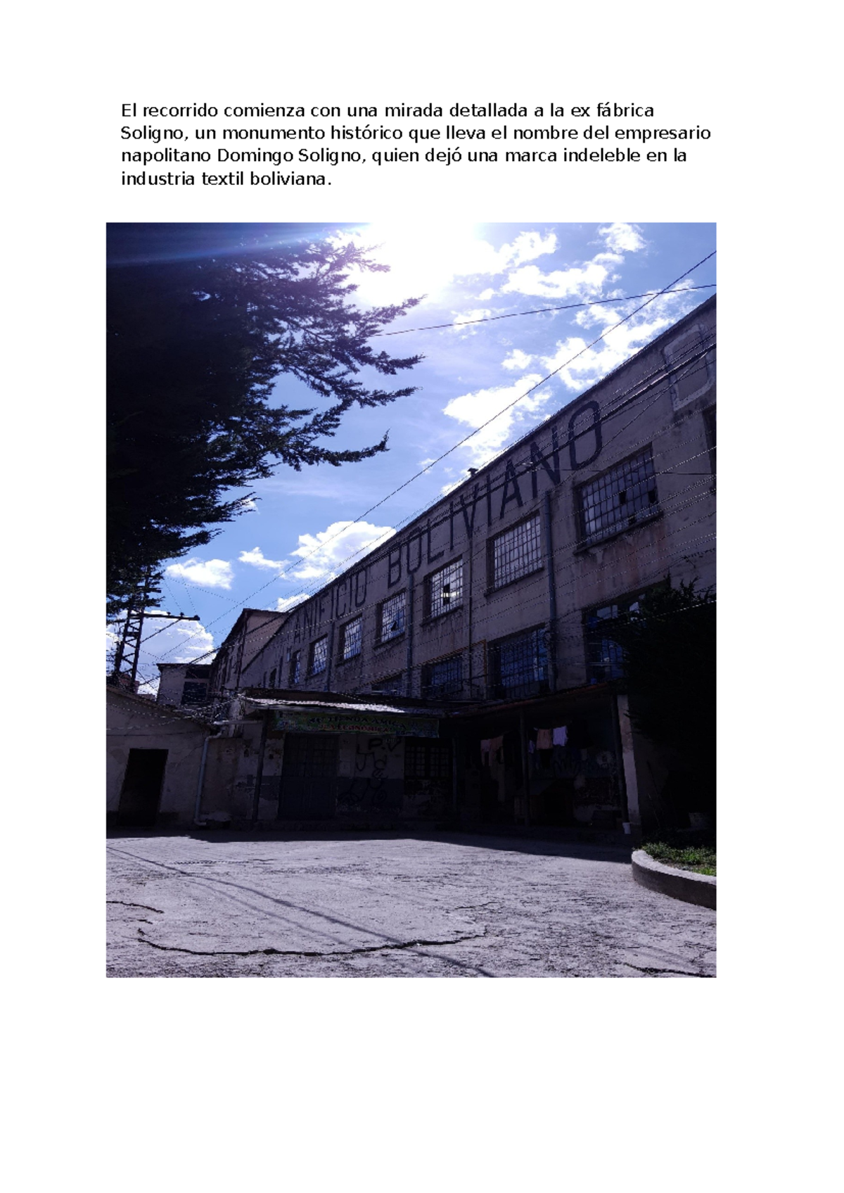 Fotoreportaje soligno - El recorrido comienza con una mirada detallada ...