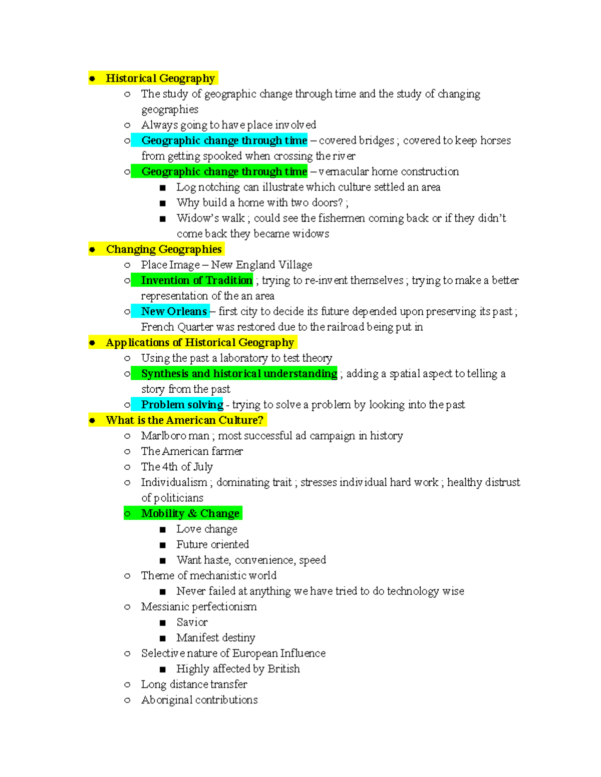 Historical geography - Historical Geography The study of geographic ...