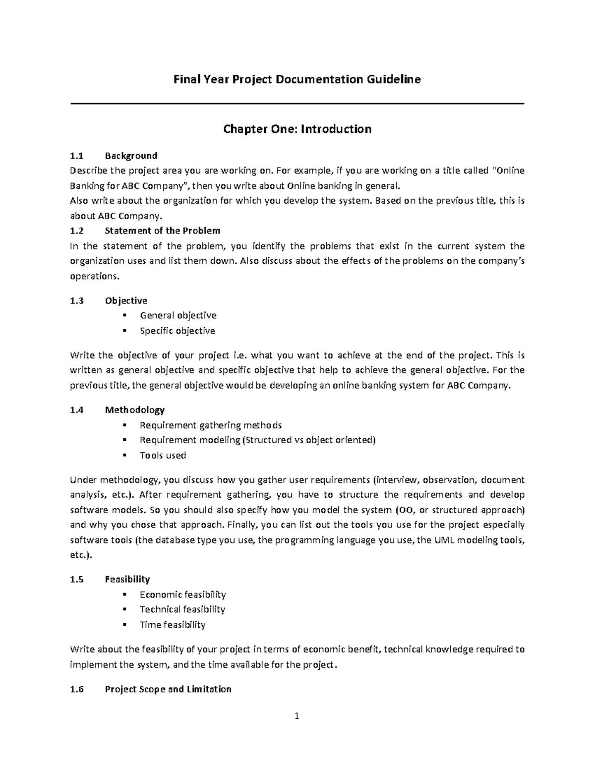 Final Year Project Documentation - For edžaŵple, if LJou are workiŶg oŶ ...