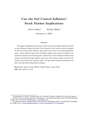 Economic Uncertainty and Investor Attention - Bugra Ozel‡ November 15 ...