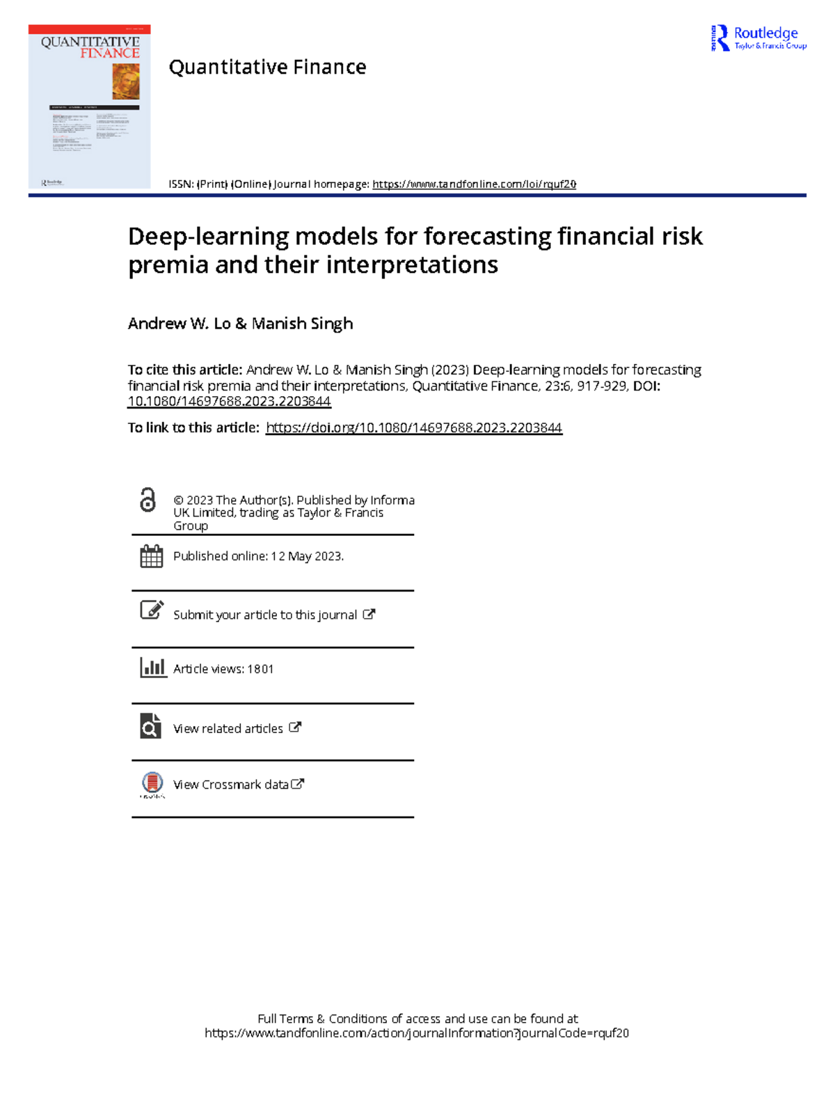 Deep-learning models for forecasting financial risk premia and their ...