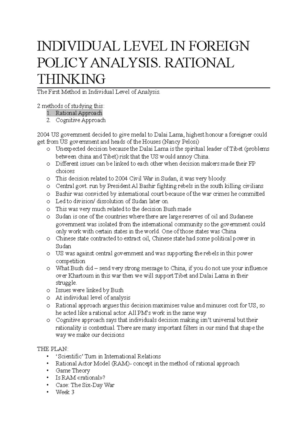 Individual Level IN Foreign Policy Analysis - INDIVIDUAL LEVEL IN ...