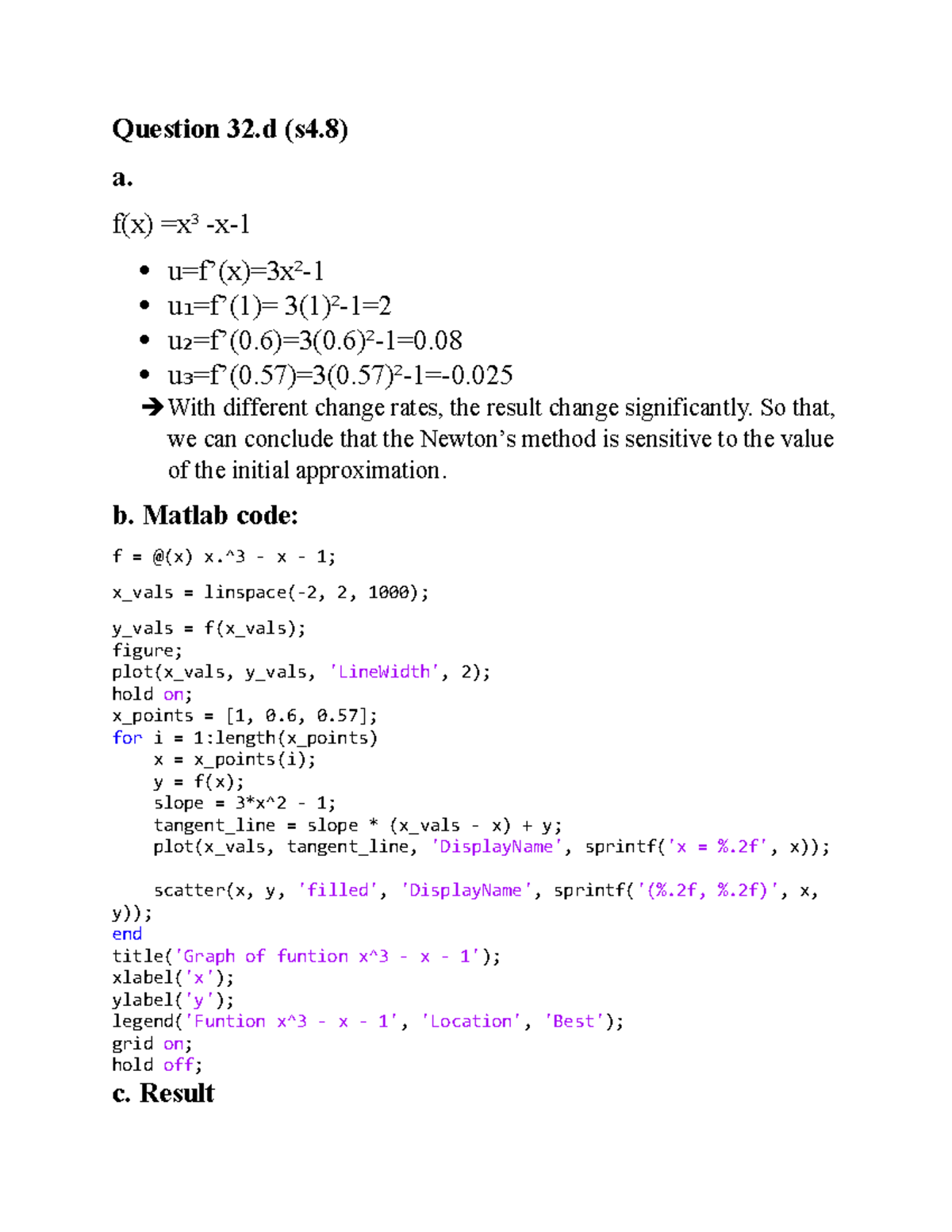 Question 32 - btl calculus jame steward - Question 32 (s4) a. f(x) =x³ ...