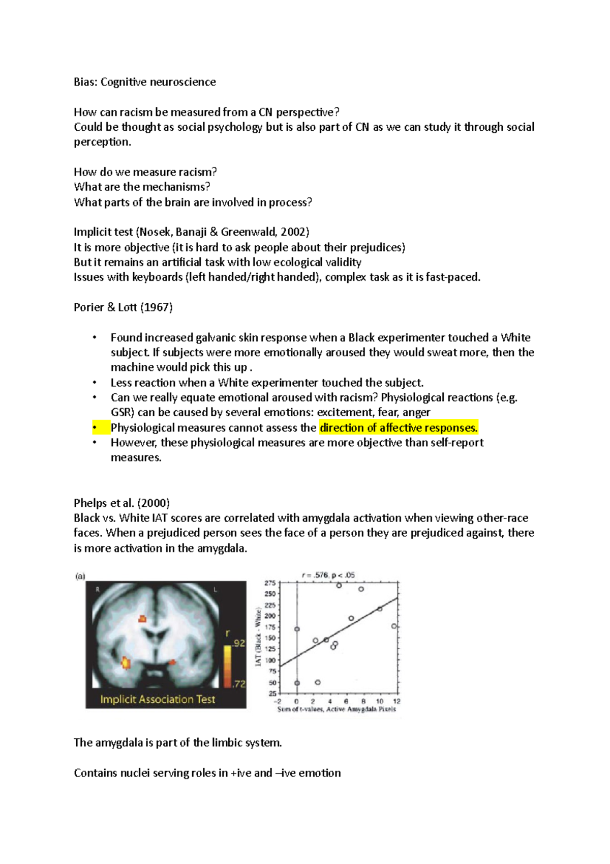 Bias: Cognitive neuroscience - How do we measure racism? What are the ...