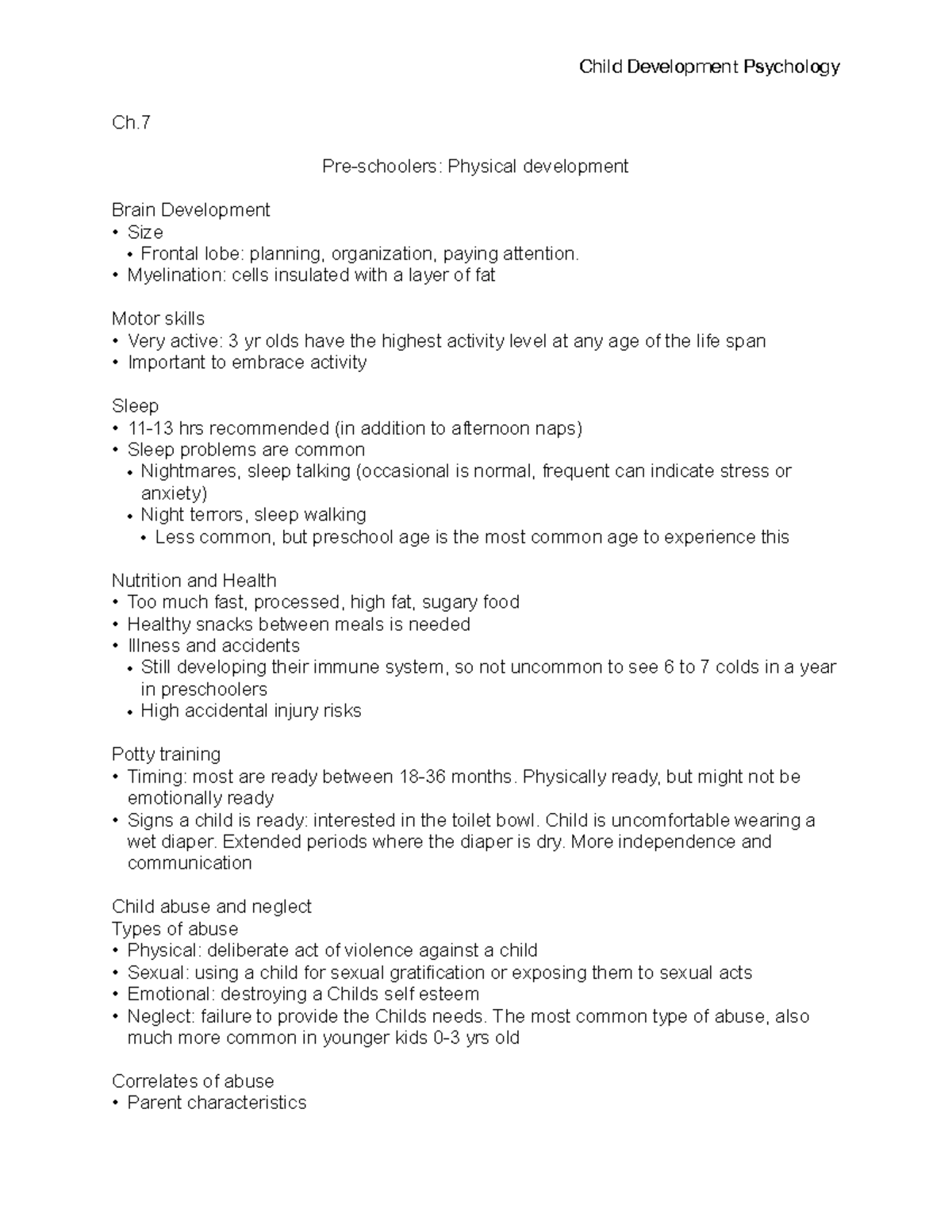CH7- Child PSY - from Dr. Nelson's class - Child Development Psychology ...